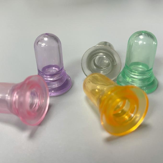 Clear PVC Nipple Dropper Transparent PETG Cap for Skincare Oil 24/410